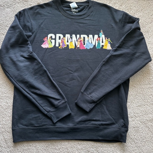 Disney | Tops | Disney Sweatshirt Grandma With Disney Princesses Nwot ...